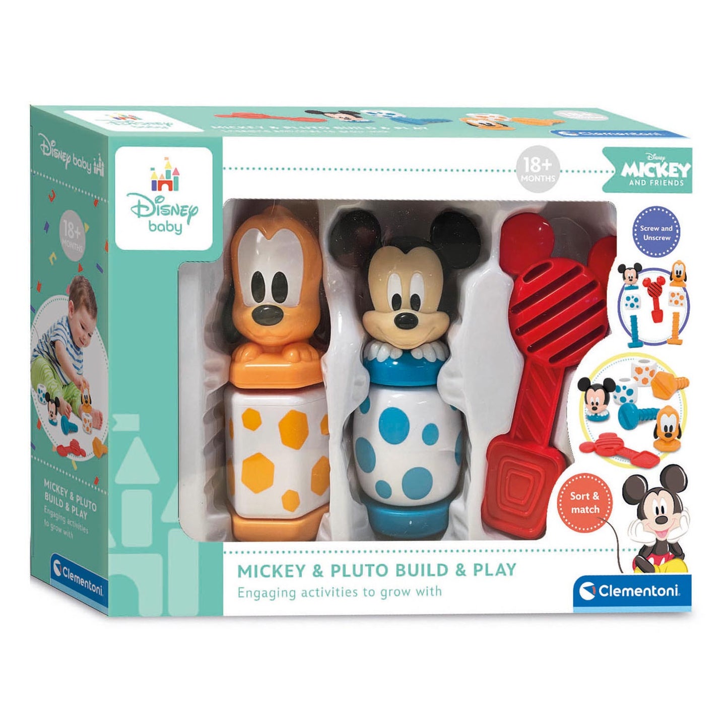 Clementoni Disney Baby Mickey Mouse Bouw & Speel – fietsaccessoires.nl
