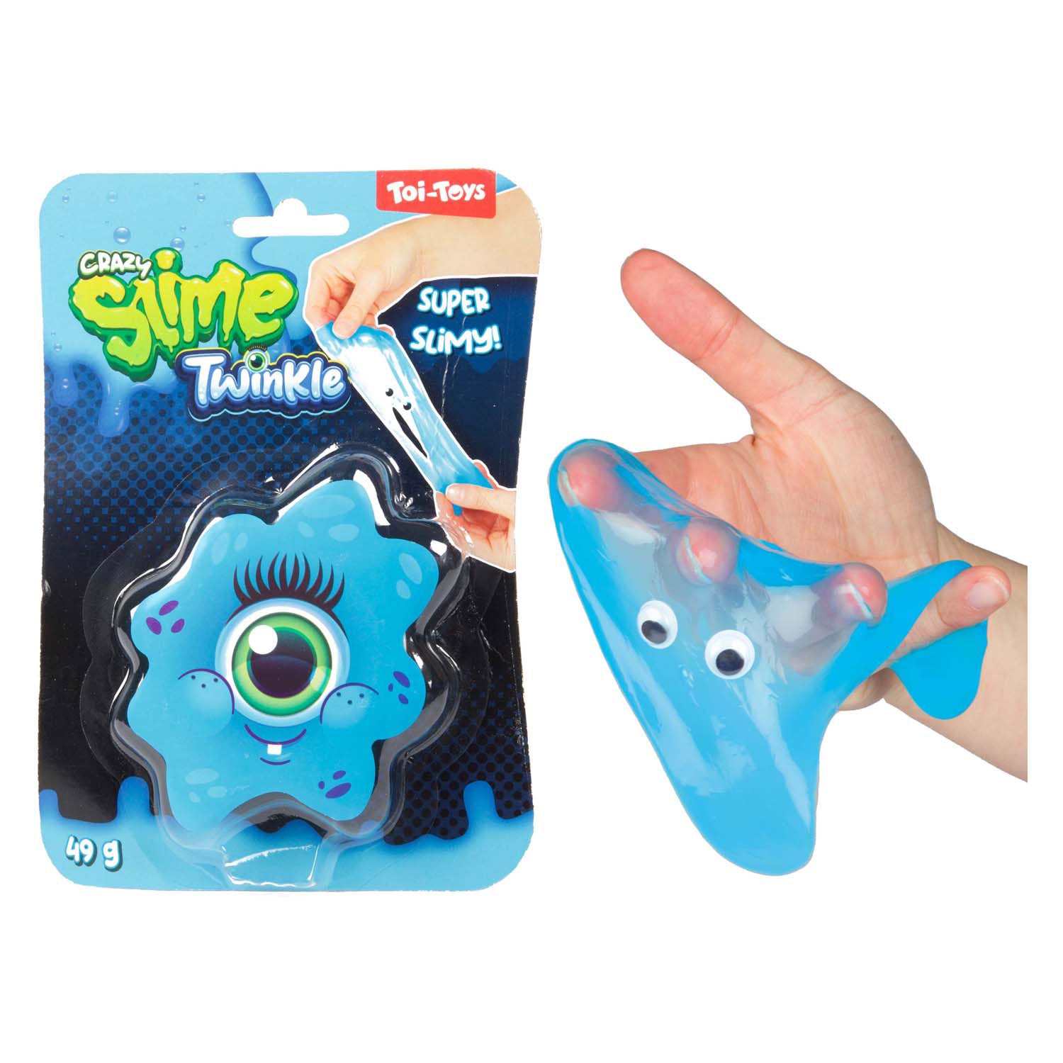 Toi-toys crazy slime slijm monster met ogen – fietsaccessoires.nl