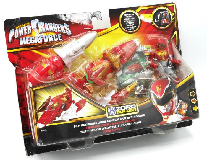 Hasbro power rangers sky brothers zord vehicle met red ...