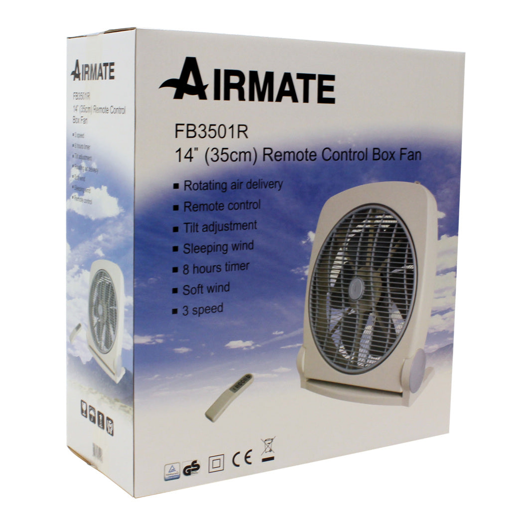 Airmate box ventilator + afstandsbediening 8u timer – Fietsaccessoires.nl