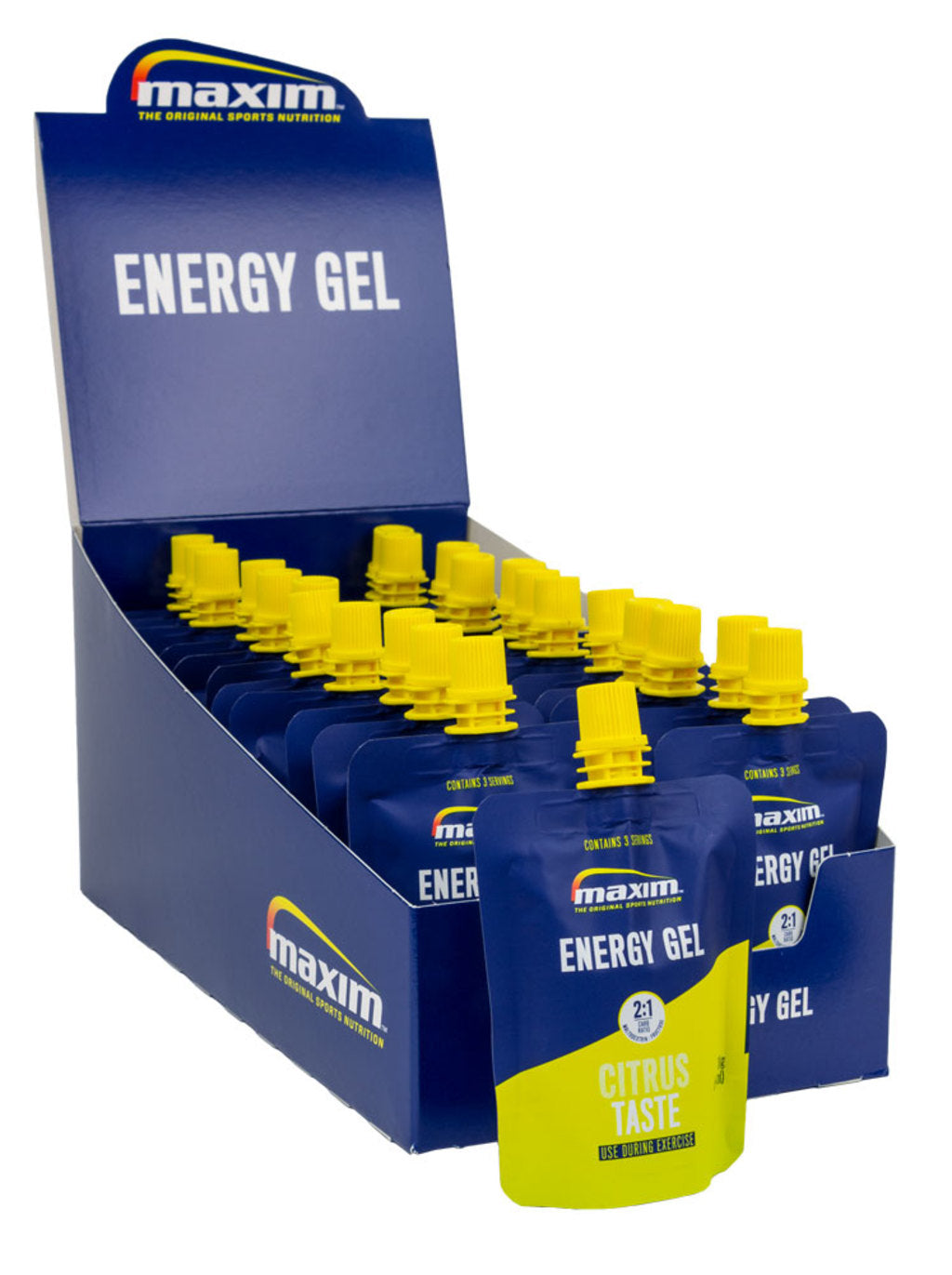 Maxim energy gel citrus 100gr ds a 24 – Fietsaccessoires.nl
