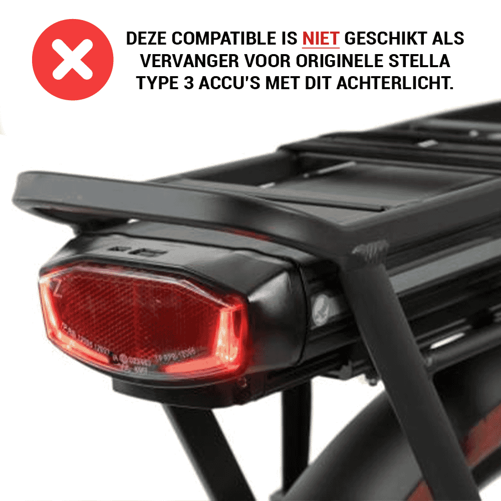 Abi compatible fietsaccu stella type 3 36v 14.5 ah – Fietsaccessoires.nl