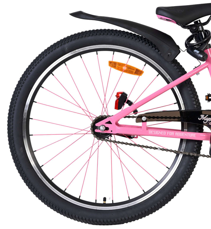 Volare mystic kinderfiets - 24 inch - roze – Fietsaccessoires.nl