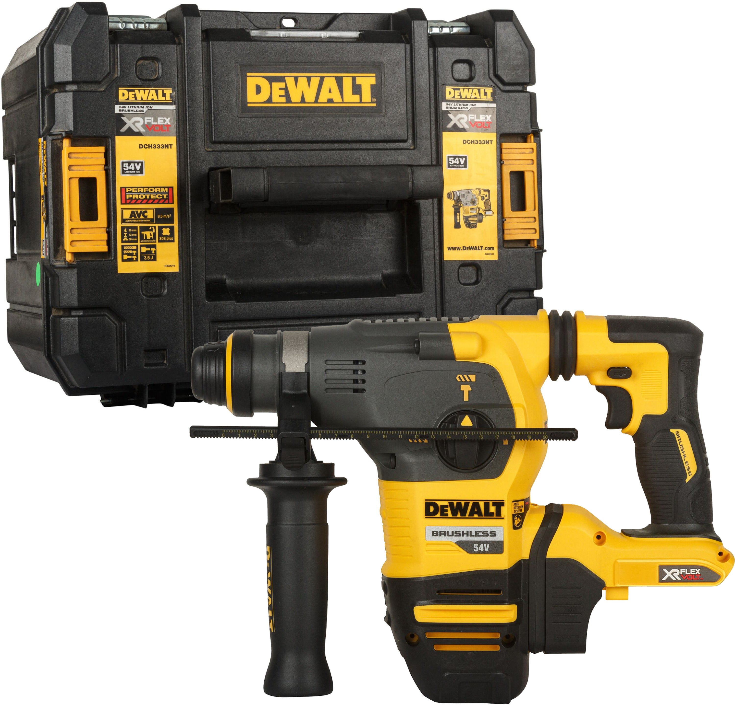 Dewalt dch333nt-xj accucombihamer sds-plus flexvolt 54v body ...