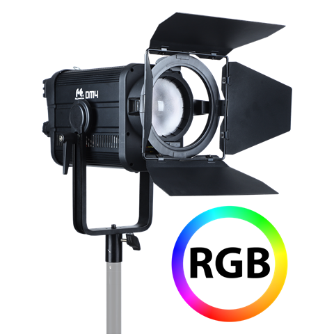 Falcon Eyes RGB LED Fresnel Spot Dimbaar DM4 400W – fietsaccessoires.nl