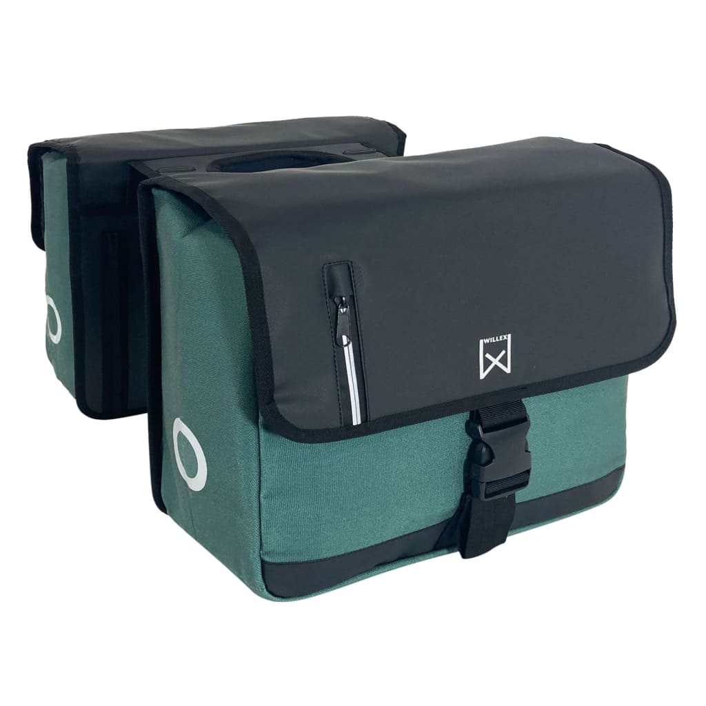 Willex Willex Fietstassen zakelijk 30 L canvas groen en ...