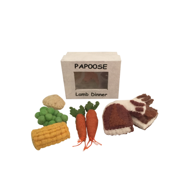 Papoose Toys Felt Food Lamb Dinner – fietsaccessoires.nl